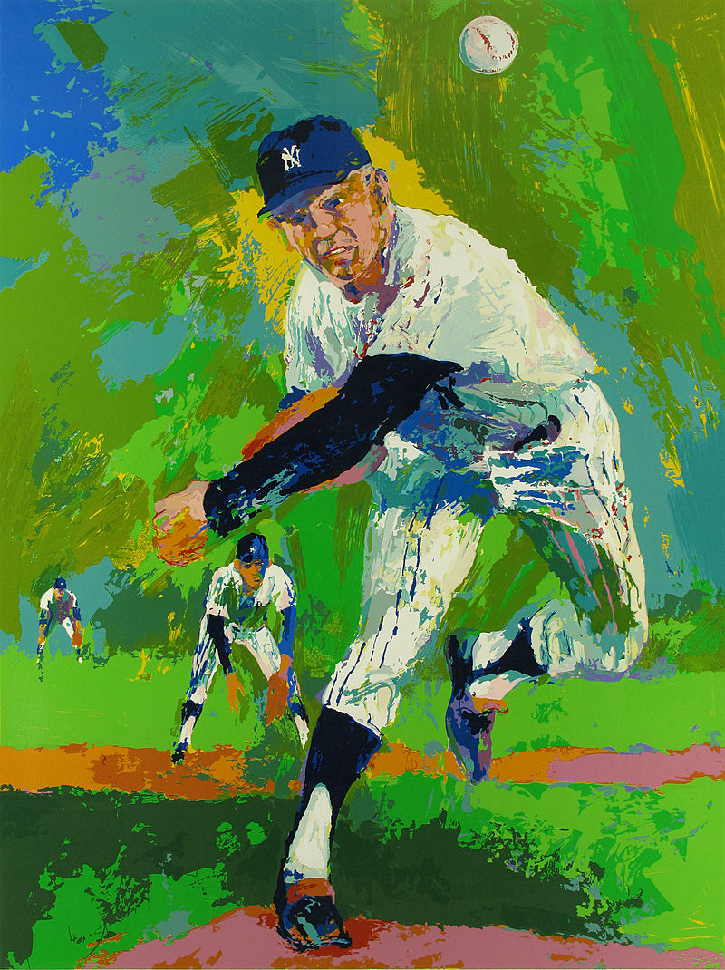 Whitey Ford by LeRoy Neiman | Dewey Graff Fine Art | Fine Art Broker