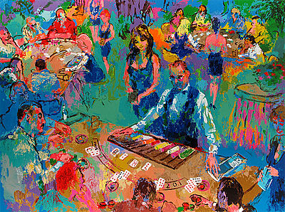 High Stakes Blackjack - Vegas by LeRoy Neiman - Show Large Artwork