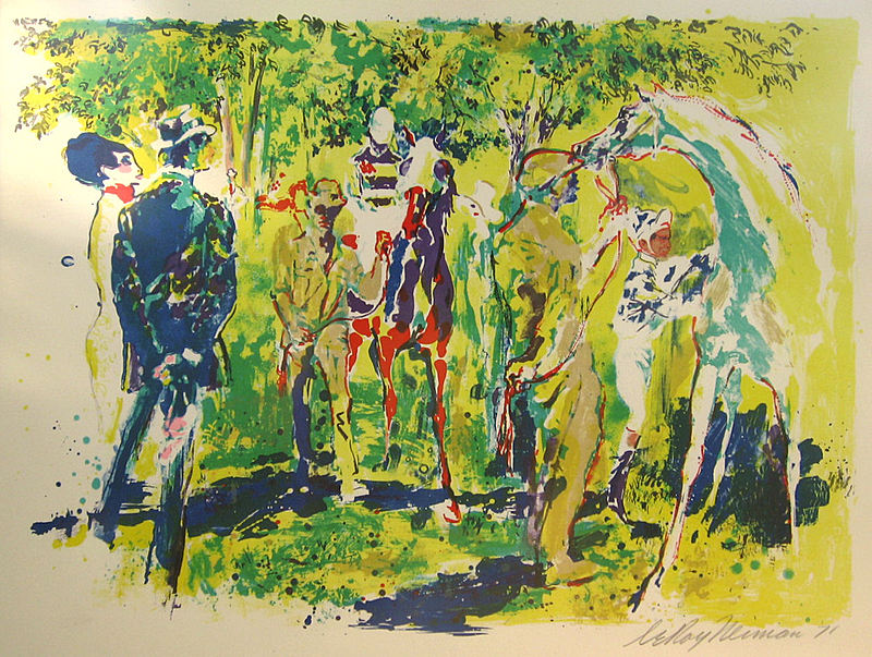 Paddock II by LeRoy Neiman | Dewey Graff Fine Art | Fine Art Broker