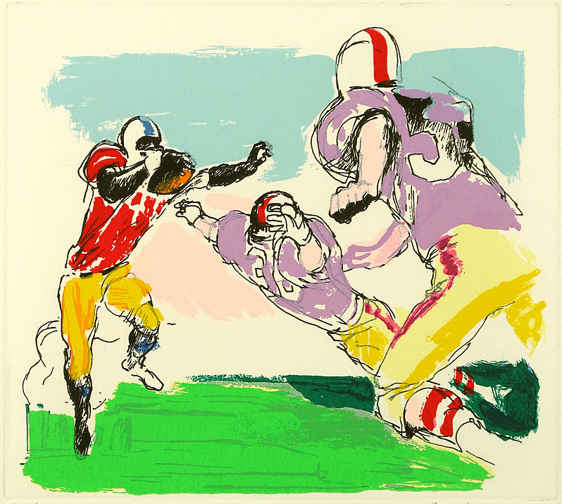 Scampering Back by LeRoy Neiman | Dewey Graff Fine Art | Fine Art Broker